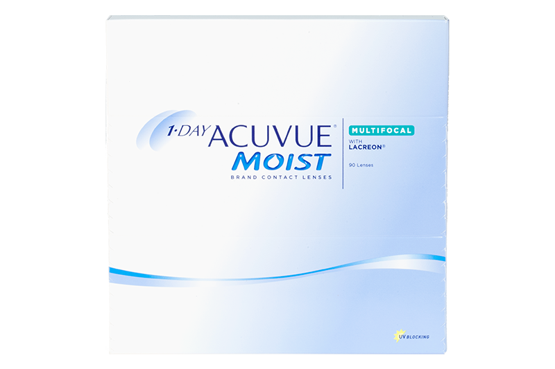 1-Day Acuvue Moist Multifocal 90 Pack Contact Lenses only $87.95 or lower.