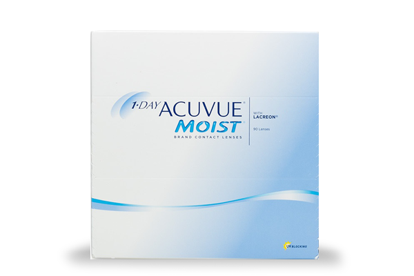 1-Day Acuvue Moist 90 Pack Contact Lenses only $59.95 or lower.